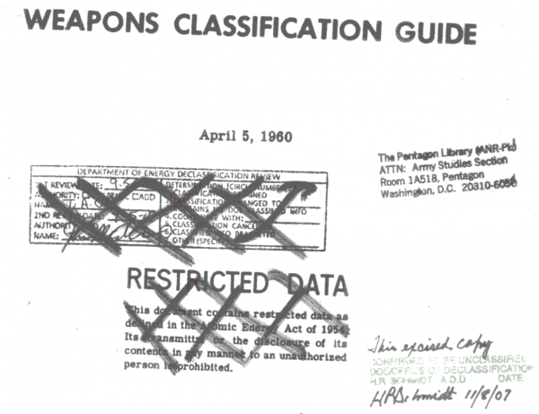 Weapons Classification Guide - The Black Vault