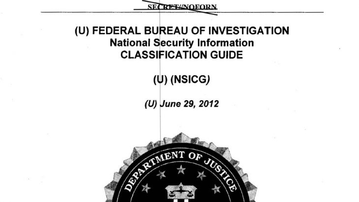 FBI Classification Guidebooks - The Black Vault