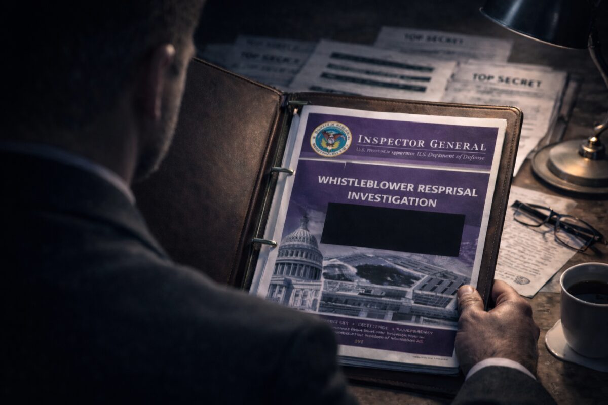 DoD IG Releases Final UAP Whistleblower Reprisal Report - The Black Vault